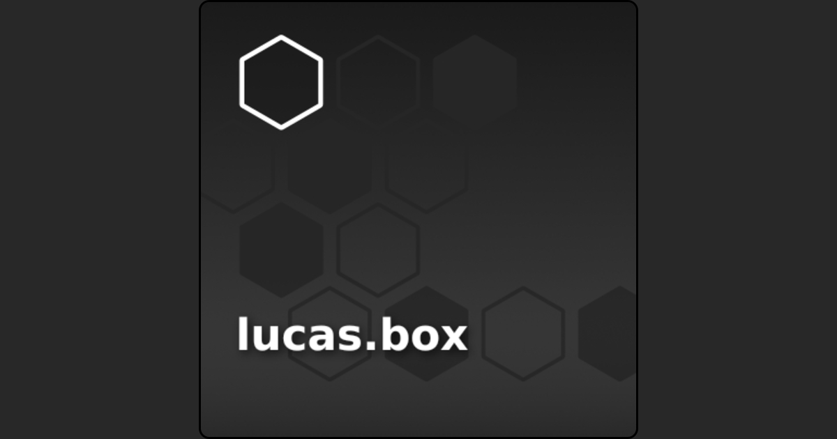 lucas.box - Profile | .box